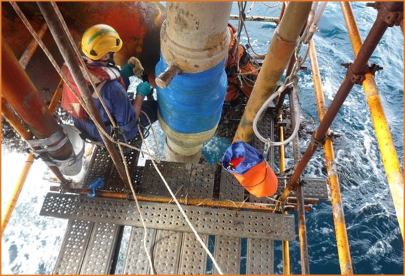 ICR-ias JV Technowrap Splashzone - 12inch Gas Riser - IAS Group