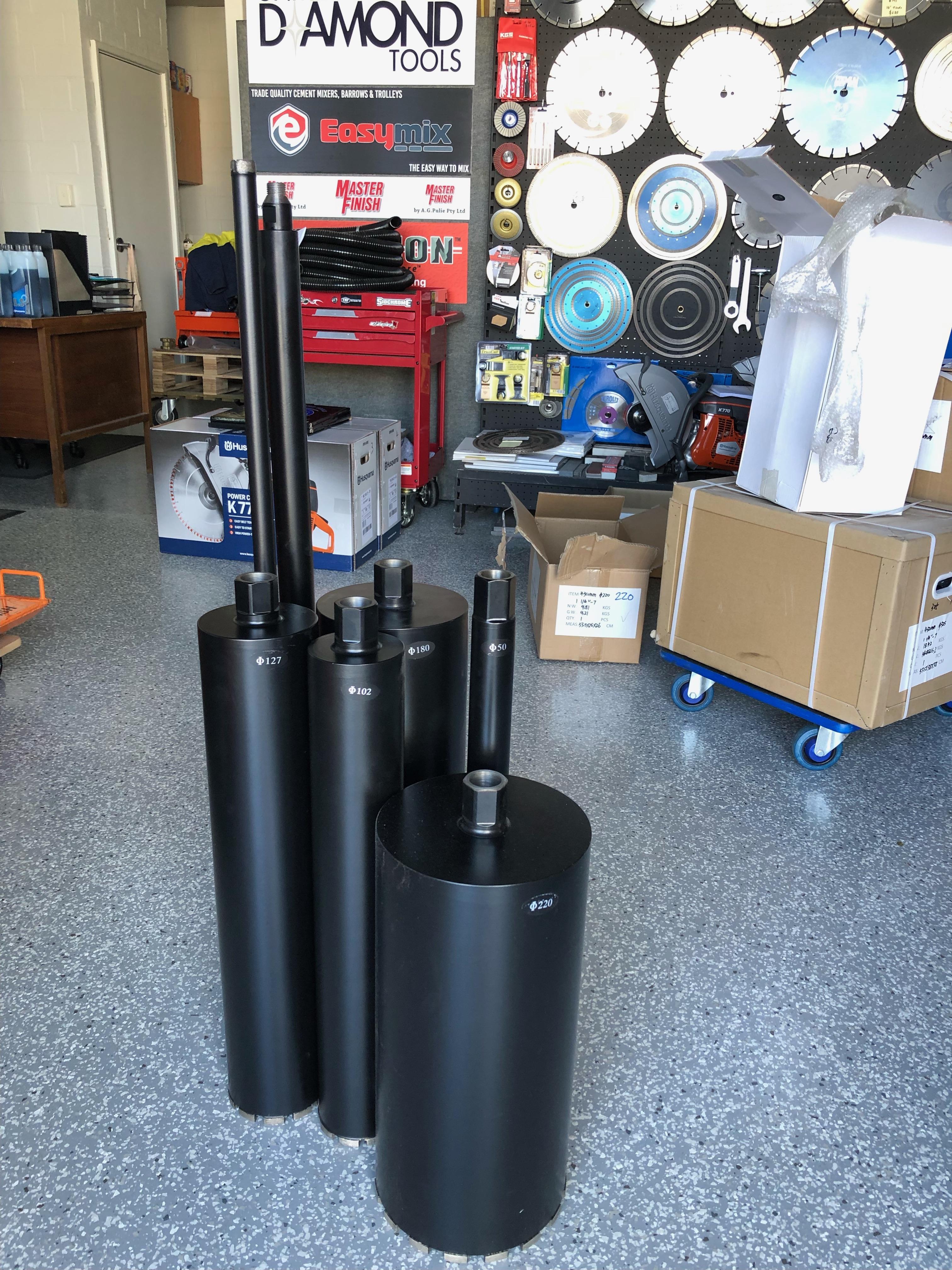 Long and short Core Barrels - United Diamond Tools