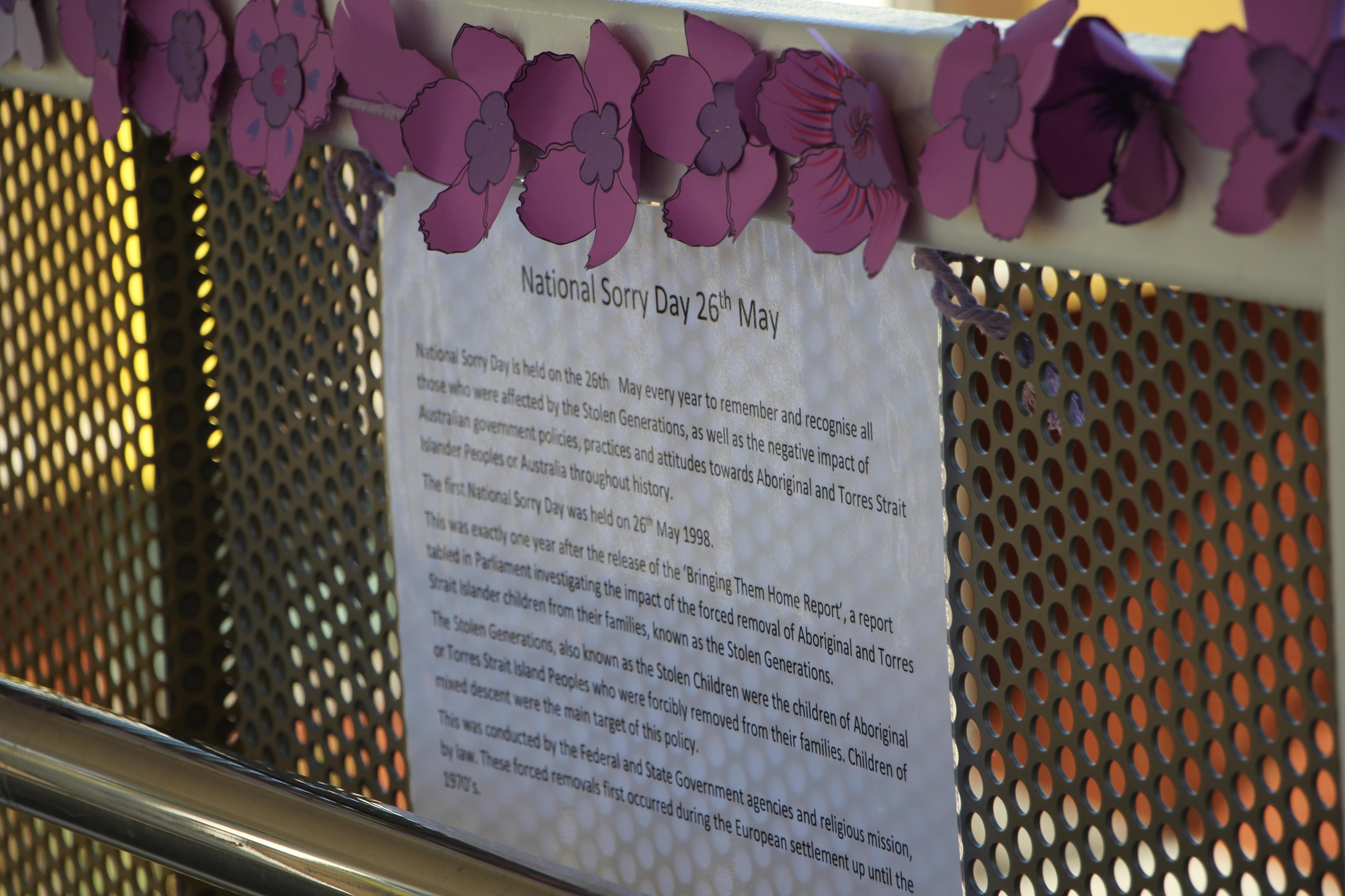 2023 Sorry Day and Reconciliation Week - John Forrest Secondary College